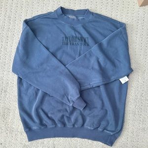 Taylor Swift | Sweaters | Taylor Swift The Eras Tour Blue Crew Neck ...
